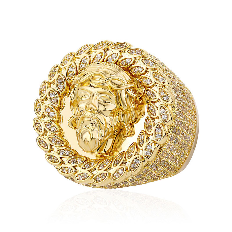 Iced Out Jesus Ring - Helloice Jewelry