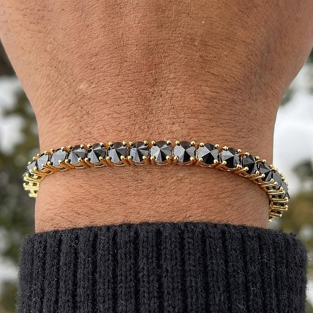 5mm Iced Out Inverted Setting Tennis Bracelet - Helloice